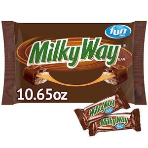 milky way fun size milk chocolate candy bars, 10.65 oz bag