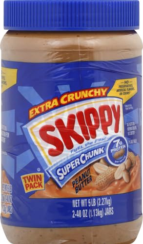 Skippy Peanut Butter, Super Chunky, 80 oz (2 ct)