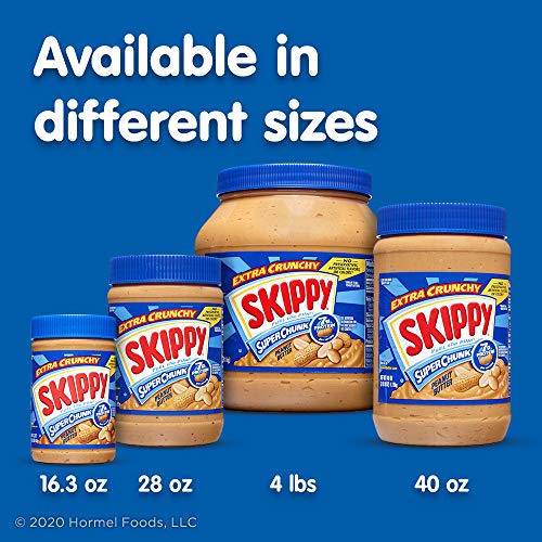 Skippy Peanut Butter, Super Chunky, 80 oz (2 ct)