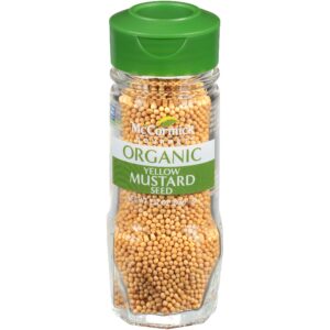 mccormick gourmet organic yellow mustard seed, 2.12 oz