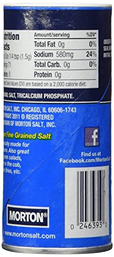 Morton popcorn salt 3.75-oz, Pack of 2