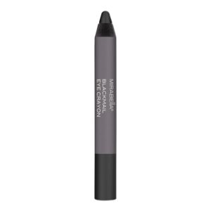 mirabella eye crayon jumbo waterproof eyeliner pencil, ultra-creamy and highly pigmented eyeshadow stick glides smoothly and blends effortlessly, offers all-day wear and smoky looks, blackmail (black)