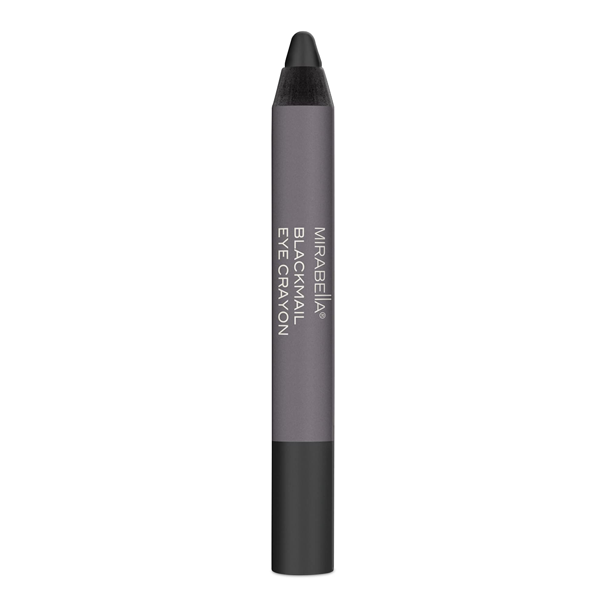 Mirabella Eye Crayon Jumbo Waterproof Eyeliner Pencil, Ultra-Creamy and Highly Pigmented Eyeshadow Stick Glides Smoothly and Blends Effortlessly, Offers All-Day Wear and Smoky Looks, Blackmail (Black)