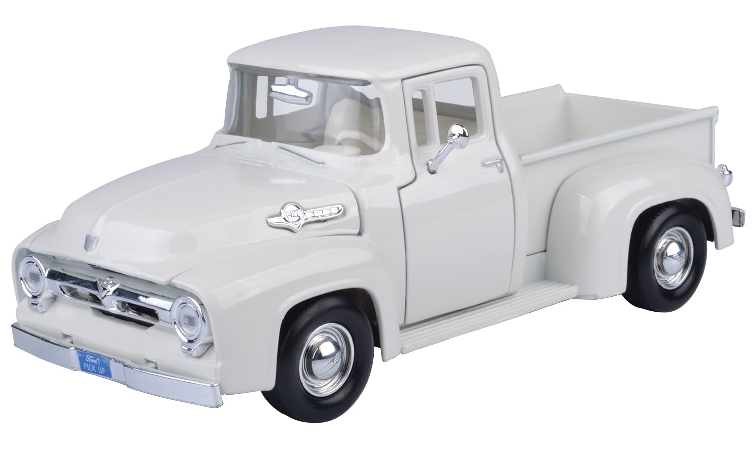 Motor Max 1956 Ford F-100 Pick Up, White 73235AC - 1/24 Scale Diecast Model Toy Car