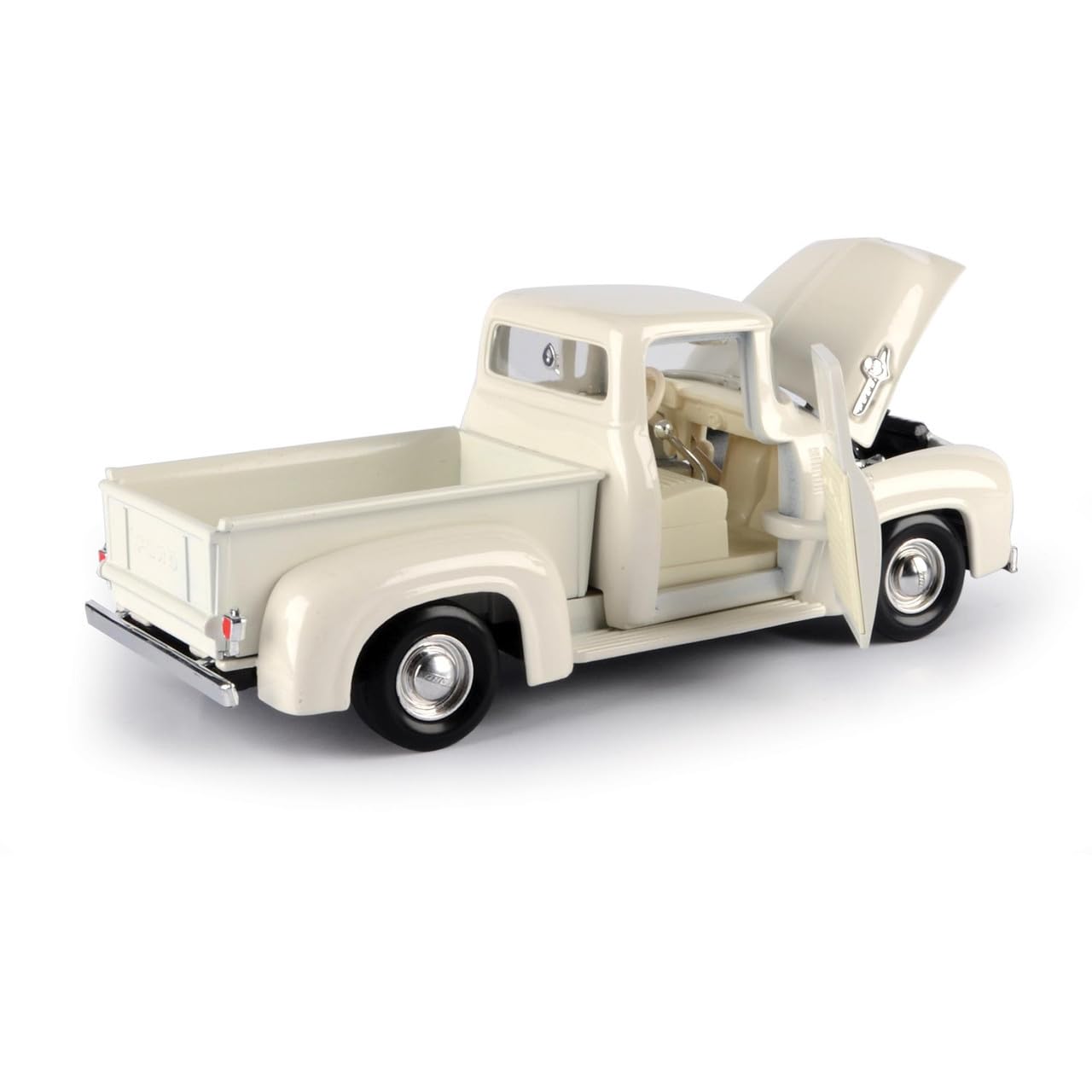 Motor Max 1956 Ford F-100 Pick Up, White 73235AC - 1/24 Scale Diecast Model Toy Car