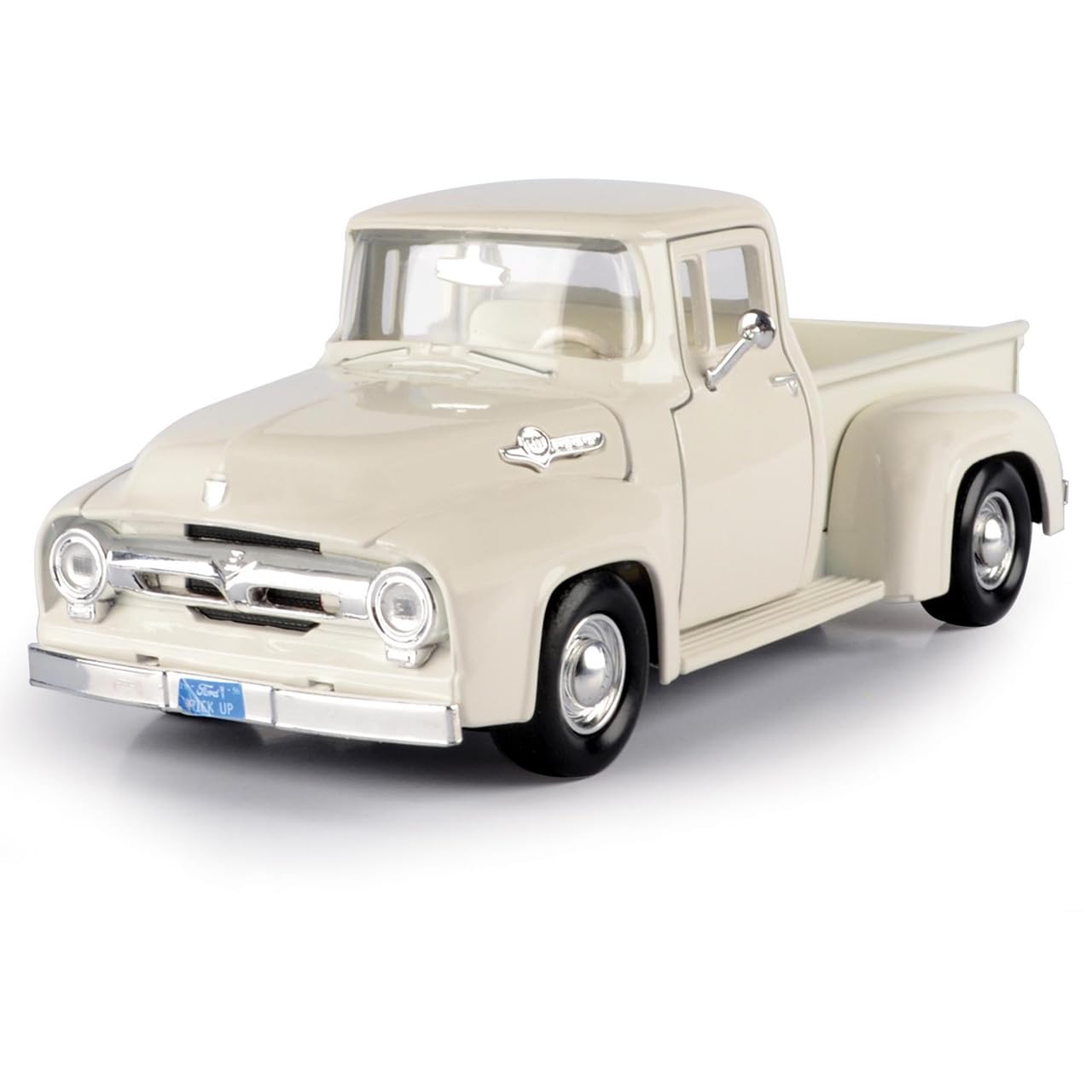 Motor Max 1956 Ford F-100 Pick Up, White 73235AC - 1/24 Scale Diecast Model Toy Car