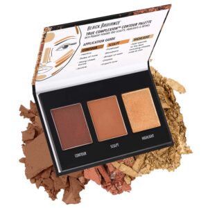 black radiance true complexion contour palette, medium to dark, 0.38 ounce