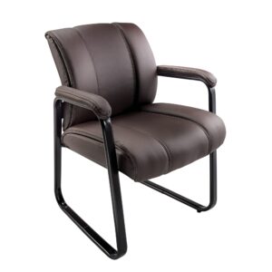 brenton studio® bellanca guest chair, brown/black