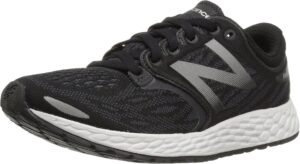 new balance women's zantev3 running shoe, black/thunder, 6.5 d us