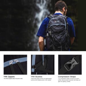 MOUNTAINTOP 40L Hiking Backpack with Rain Covers for Backpacking, Camping, Cycling and Traveling