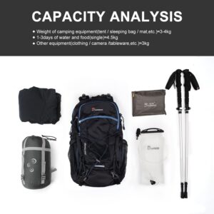 MOUNTAINTOP 40L Hiking Backpack with Rain Covers for Backpacking, Camping, Cycling and Traveling