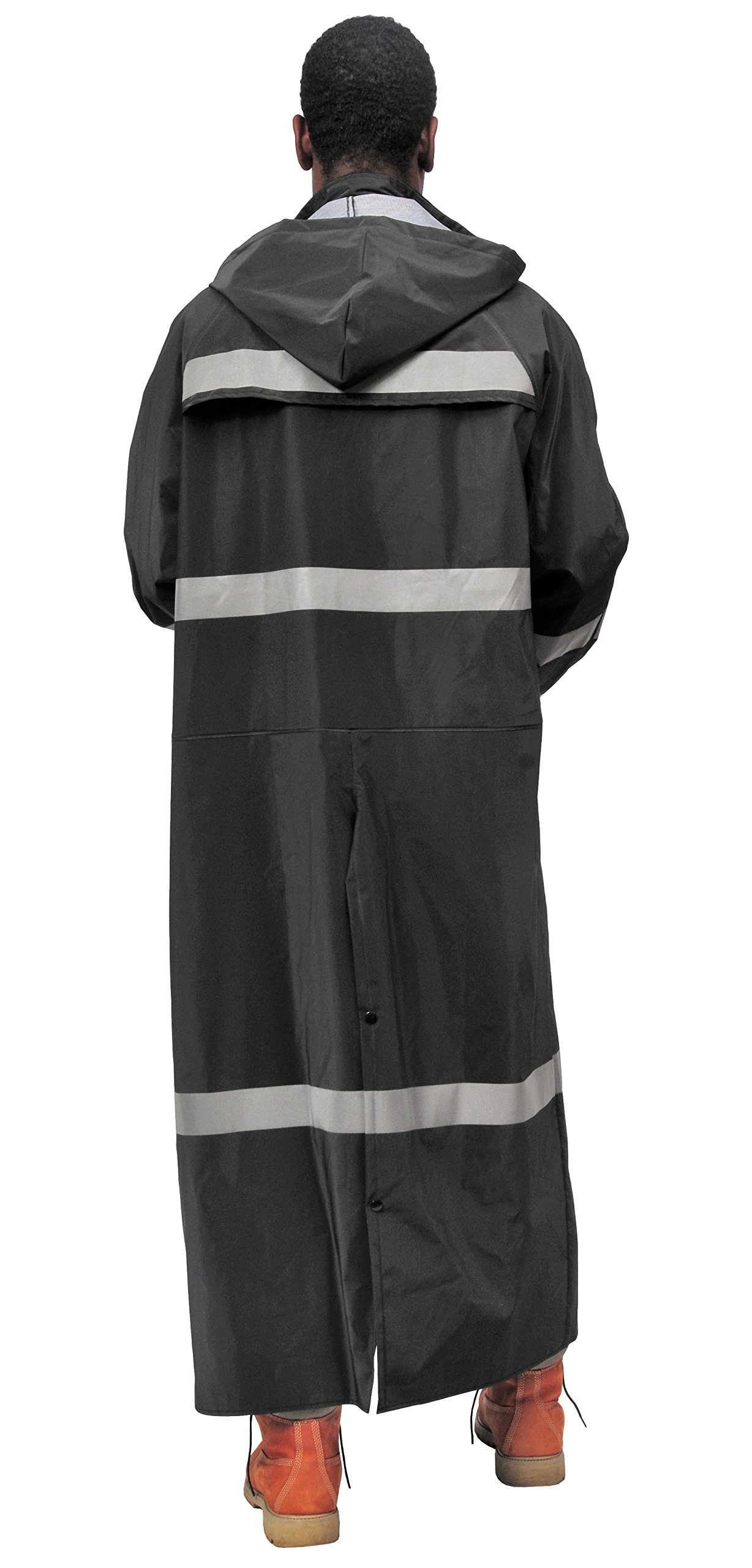 Galeton Men's Standard Raincoat, Black, Large