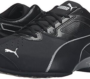 PUMA Men's Tazon 6 FM Puma Black/ Puma Silver Running Shoe - 11 D(M) US