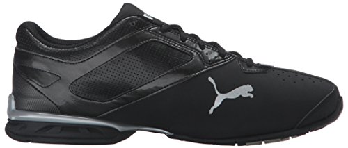 PUMA Men's Tazon 6 FM Puma Black/ Puma Silver Running Shoe - 11 D(M) US