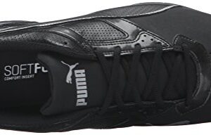 PUMA Men's Tazon 6 FM Puma Black/ Puma Silver Running Shoe - 11 D(M) US