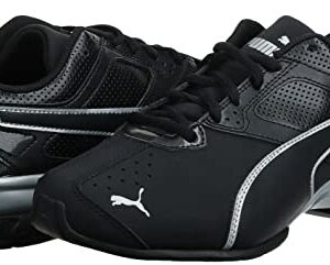 PUMA Men's Tazon 6 FM Puma Black/ Puma Silver Running Shoe - 11 D(M) US