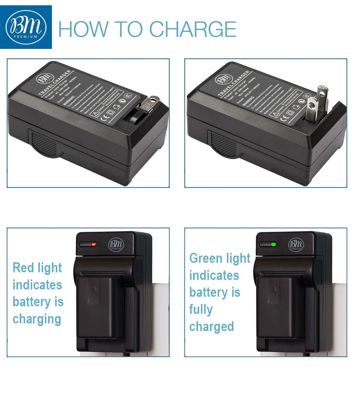 BM Premium VW-VBT190 Battery and Battery Charger for Panasonic HC-V800K, HC-VX1K, HC-WXF1K, HCV510, HCV520, HC-V550, HC-V710, HC-V720, HC-V750, HC-V770, HC-VX870, HC-VX981, HC-W580, HC-W850, HC-WXF991