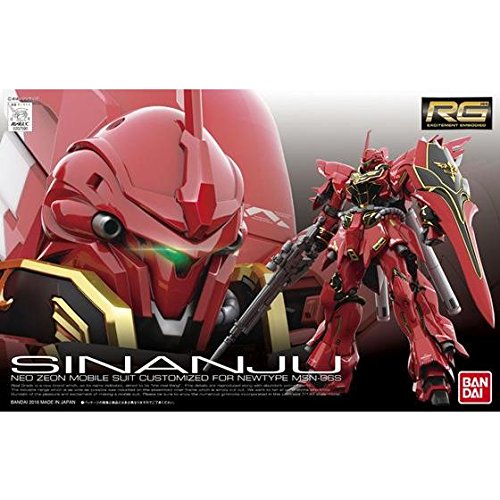 Bandai Hobby RG MSN-06S Sinanju Gundam UC Action Figure (1/144 Scale)