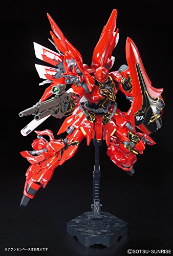 Bandai Hobby RG MSN-06S Sinanju Gundam UC Action Figure (1/144 Scale)