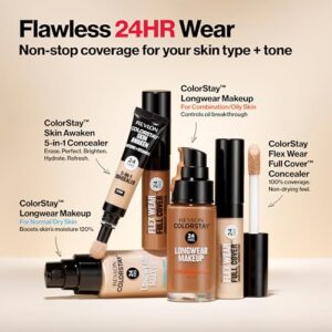 Revlon Liquid Foundation, ColorStay Face Makeup for Normal and Dry Skin, SPF 20, Longwear Medium-Full Coverage with Matte Finish, Oil Free, 220 Natural Beige, 1.0 Oz