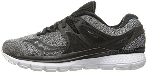 Saucony Women's Triumph ISO 3 LR Running Shoe, Grey/Black, 6.5 M US