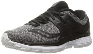 saucony women's triumph iso 3 lr running shoe, grey/black, 6.5 m us