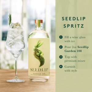 Seedlip Garden 108 - Non-alcoholic Spirit | Calorie Free, Sugar Free | Non-alcoholic Cocktails | 23.7fl oz (700ml)