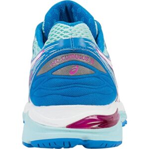 ASICS Women's Gel-Cumulus 18 Running Shoe, Aqua Splash/White/Pink Glow, 5.5 M US