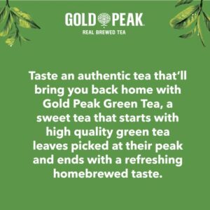 Gold Peak Sweetened Green Iced Tea Drink, 16.9 fl oz, 6 Pack