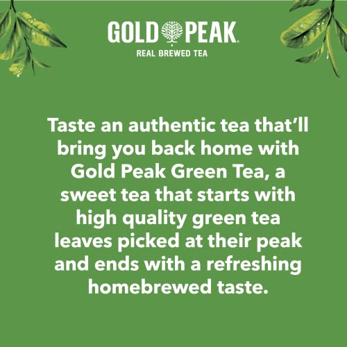 Gold Peak Sweetened Green Iced Tea Drink, 16.9 fl oz, 6 Pack