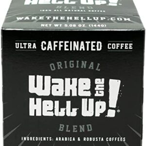 Wake The Hell Up! Dark Roast Single Serve Coffee Pods | Ultra-Caffeinated Coffee For K-Cup Compatible Brewers | 12 Count, 2.0 Compatible