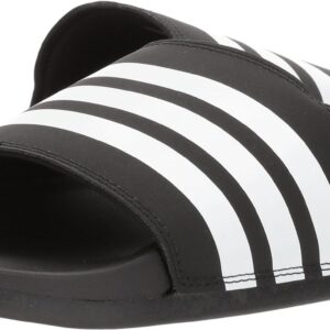 adidas Men's Adilette Comfort Slides Sandals, Core Black, 11