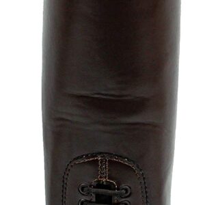 Hispar Women Ladies Victory Leather English Field Boots Horse Back Riding Equestrian - Brown 8 SLIIM CALF