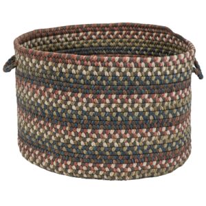 colonial mills cedar cove basket, 18" x 18" x 12", gray