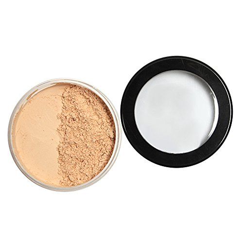 Mallofusa Translucent Powder Loose Setting Powder Foundation Face Powder Oil Control Makeup Cosmetic Mineral Formula Oil Control W/Puff 0.63 OZ Natural (2#)