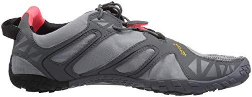 Vibram Women's V Trail Runner, Grey/Black/Orange, 6-6.5