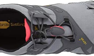 Vibram Women's V Trail Runner, Grey/Black/Orange, 6-6.5