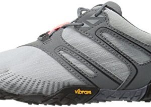 Vibram Women's V Trail Runner, Grey/Black/Orange, 6-6.5