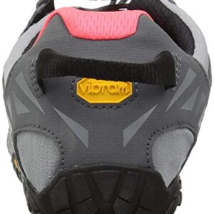 Vibram Women's V Trail Runner, Grey/Black/Orange, 6-6.5