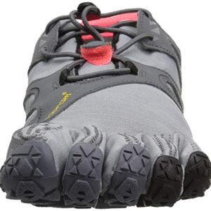 Vibram Women's V Trail Runner, Grey/Black/Orange, 6-6.5