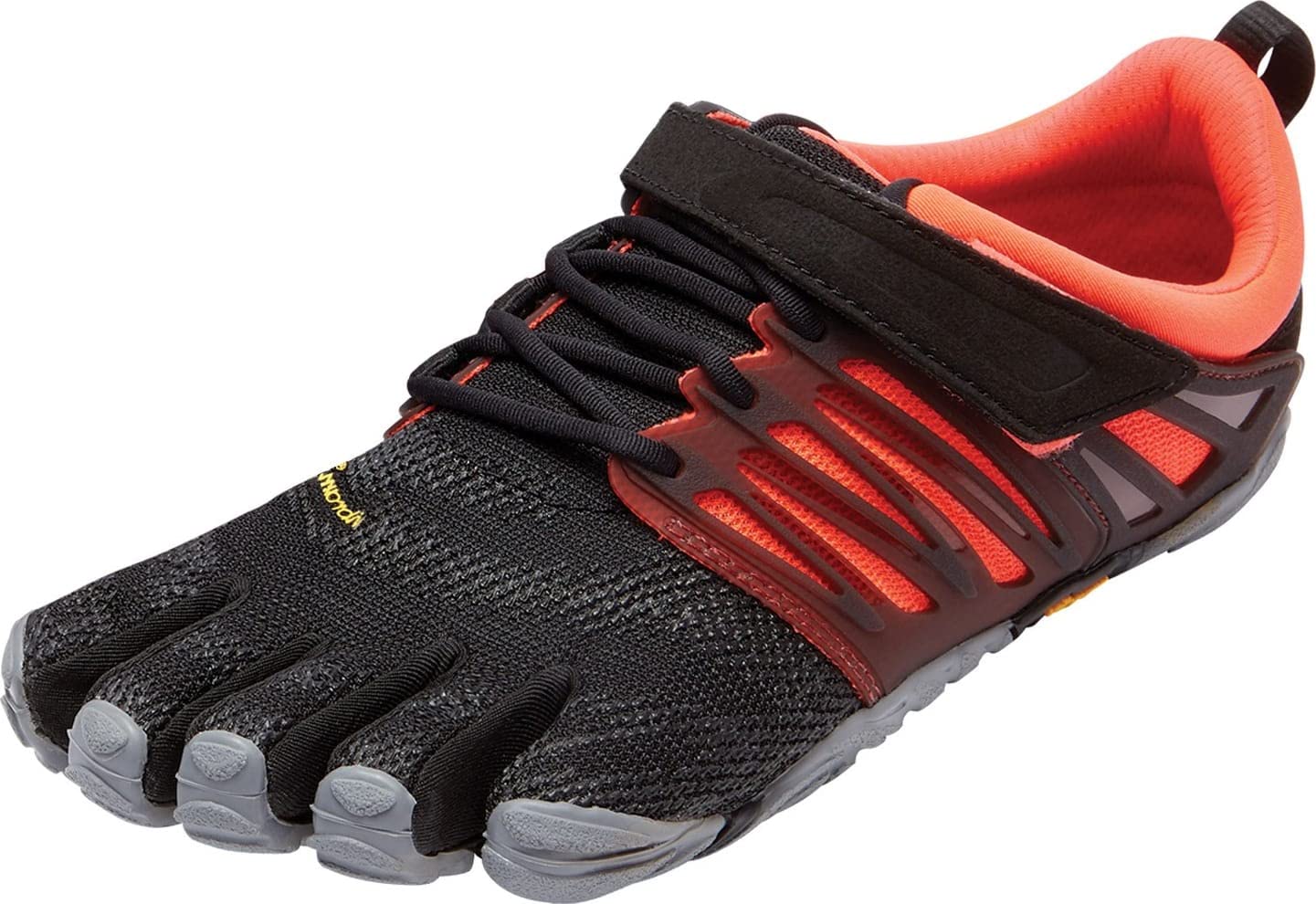 Vibram Women's V-Train Cross-Trainer Shoe, Black/Coral/Grey, 37 EU/6.5 M US