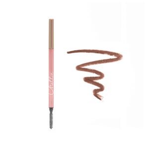 chella brown eyebrow pencil, tantalizing taupe - vegan, gluten free, cruelty free, paraben free eyebrow makeup, long wearing, smooth consistency