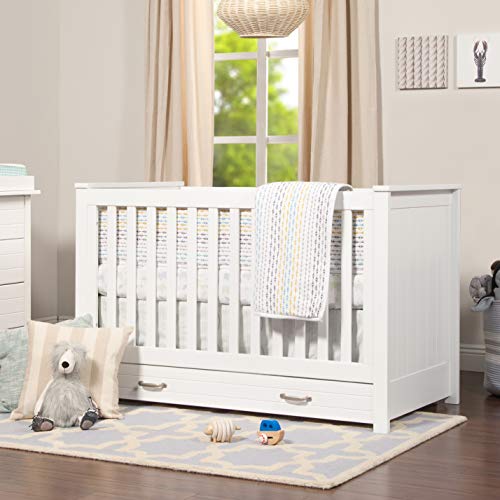 DaVinci Asher 3-in-1 Convertible Crib in White, Greenguard Gold Certified