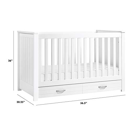 DaVinci Asher 3-in-1 Convertible Crib in White, Greenguard Gold Certified