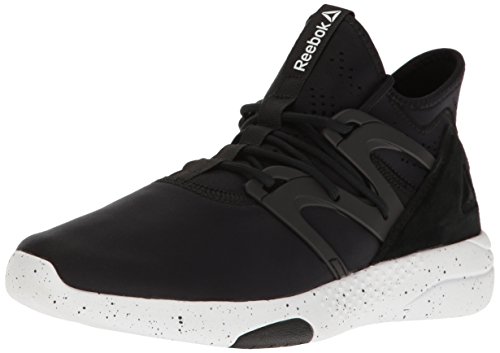 Reebok Women's Hayasu Dance Shoe, Black/White, 6 M US