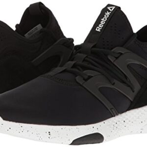 Reebok Women's Hayasu Dance Shoe, Black/White, 6 M US