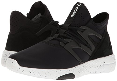 Reebok Women's Hayasu Dance Shoe, Black/White, 6 M US