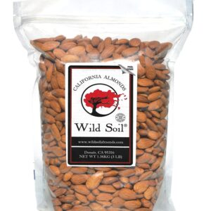 Wild Soil Beyond Almonds, Unflavored– 20% Higher Protein Than Other Almonds, Distinct and Superior to Organic, Raw