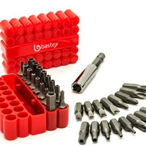 Bastex Tamper Proof Security Screw Hex Bit Head Set