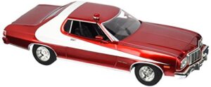 greenlight artisan starsky & hutch ford gran torino vehicle (1:18 scale), red chrome